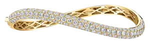 ANITA KO 18k Yellow Gold Diamond Bangle
