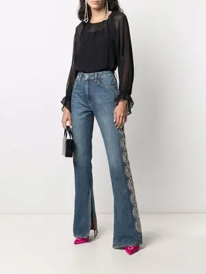 Philipp Plein Poet-sleeve Blouse