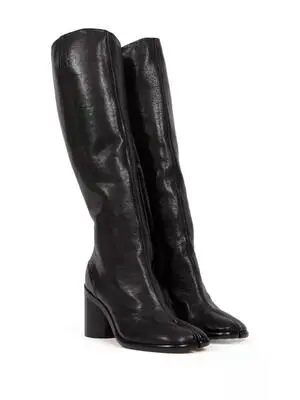 MAISON MARGIELA Tabi 80mm Knee-high Boots - Black