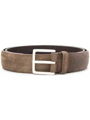 ORTIGNI Adjustable Leather Belt - Neutrals