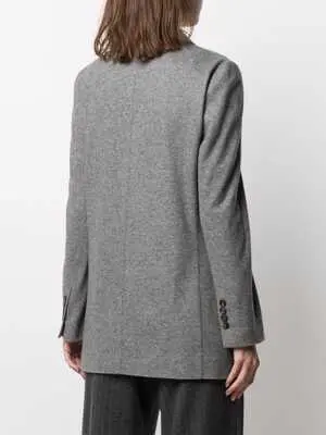 Brunello Cucinelli Single-breasted Cashmere Jacket - Grey