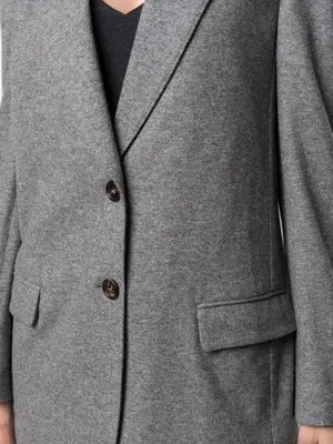 Brunello Cucinelli Single-breasted Cashmere Jacket - Grey