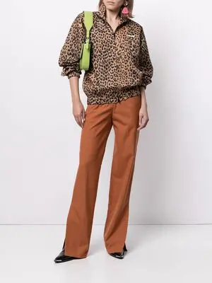 PUSHBUTTON High-waisted Flared Trousers