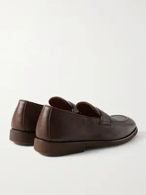 Brunello Cucinelli Full-grain Leather Penny Loafers