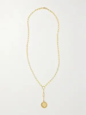 FOUNDRAE Net Sustain Strength 18-karat Recycled Diamond Pendant Necklace - Gold