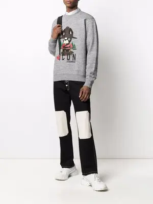 Dsquared2 Graphic Print Cotton Sweatshirt