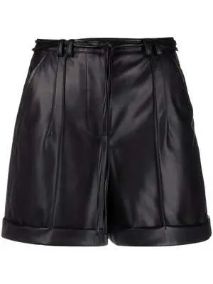 Patrizia Pepe Exposed Seam Detailing Shorts - Black