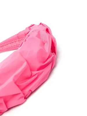 Red Valentino Gathered-Effect Padded Headband - Pink  display picture 2