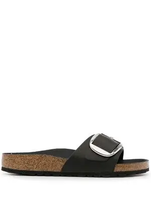 BIRKENSTOCK Madrid Big-buckle Leather Sandals - Black
