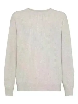 Brunello Cucinelli Long-sleeve Knitted Jumper - Neutrals