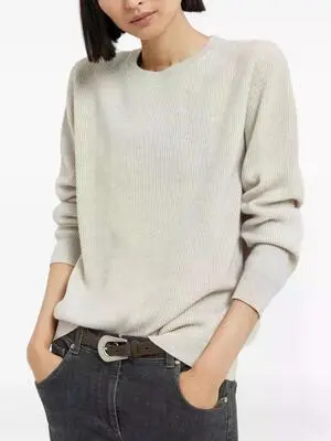 Brunello Cucinelli Long-sleeve Knitted Jumper - Neutrals