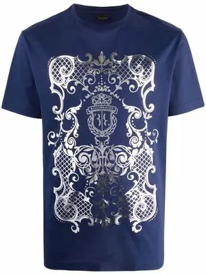 BILLIONAIRE Baroque-print T-shirt