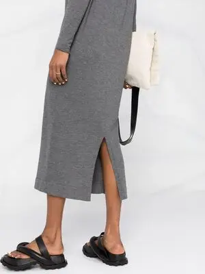 Brunello Cucinelli Asymmetrical Neck Knitted Dress