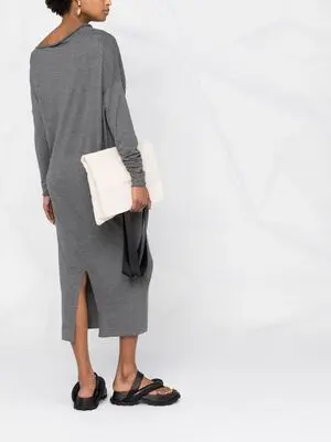 Brunello Cucinelli Asymmetrical Neck Knitted Dress