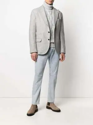 Brunello Cucinelli Stonewashed Straight-leg Jeans - Blue