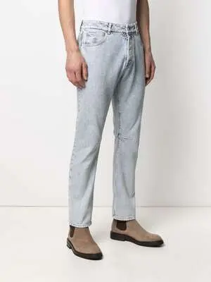 Brunello Cucinelli Stonewashed Straight-leg Jeans - Blue