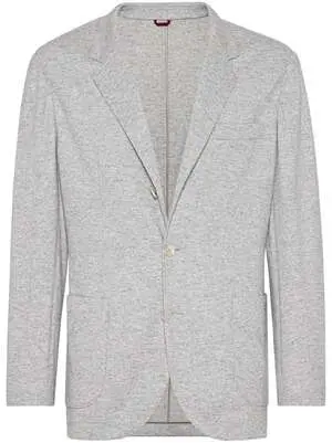 Brunello Cucinelli Cashmere Single-breasted Blazer - Grey