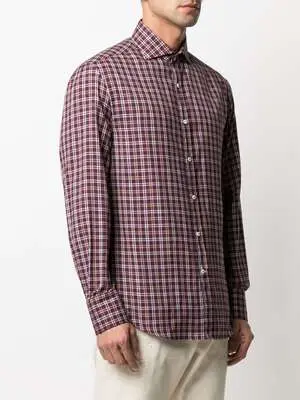 Brunello Cucinelli Checked Cotton Shirt