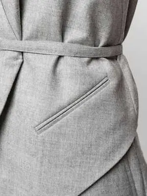 Brunello Cucinelli Belted Waistcoat - Grey