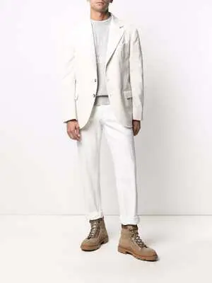 Brunello Cucinelli Single-breasted Cotton Blazer