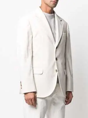 Brunello Cucinelli Single-breasted Cotton Blazer