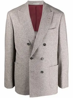 Brunello Cucinelli Double-breasted Blazer - Neutrals