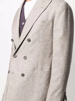 Brunello Cucinelli Double-breasted Blazer - Neutrals