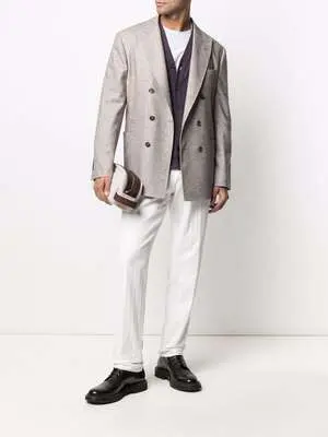 Brunello Cucinelli Double-breasted Blazer - Neutrals