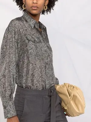Brunello Cucinelli Paisley-print Long-sleeve Shirt
