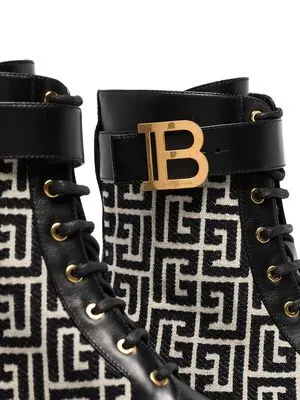 Balmain Ranger Romy Monogram Boots - Black