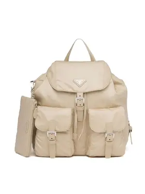 Prada Re-nylon Backpack - Neutrals