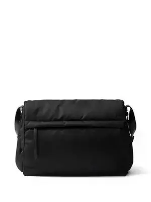 Prada Traveller Large Padded Re-nylon Shoulder Bag - Black