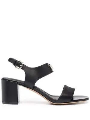 FERRAGAMO Gancini Leather Sandals