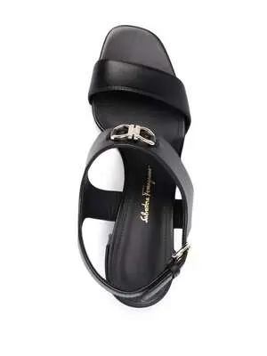 FERRAGAMO Gancini Leather Sandals