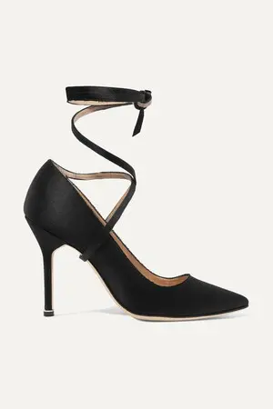 Vetements Manolo Blahnik Satin Pumps - Black