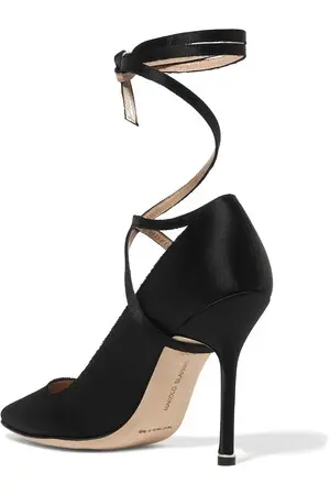 Vetements Manolo Blahnik Satin Pumps - Black