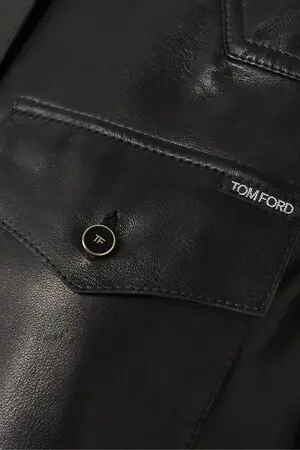 TOM FORD Leather Shirt - Black