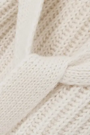 Loewe Belted Ribbed Alpaca-blend Sweater