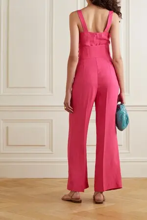 USISI SISTER Gloria Belted Woven Jumpsuit