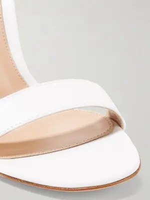 GIANVITO ROSSI Leather Portofino Sandals - White