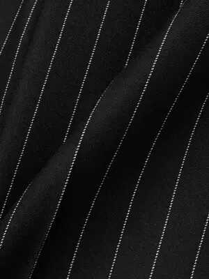 Dolce & Gabbana Striped Wool-blend Straight-leg Pants - Black