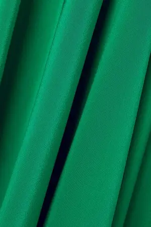 CHRISTOPHER KANE Crystal-embellished Pleated Crepe De Chine Midi Dress