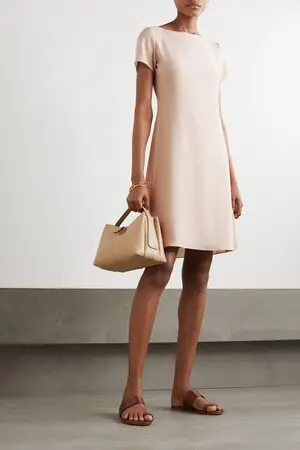 Theory Crepe Mini Dress - Ecru