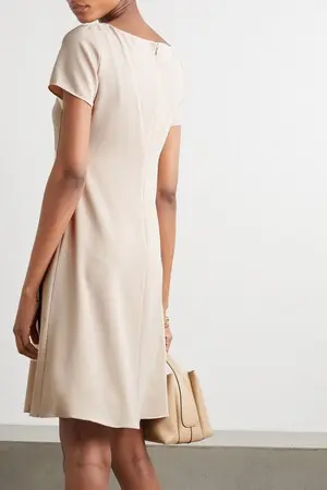 Theory Crepe Mini Dress - Ecru