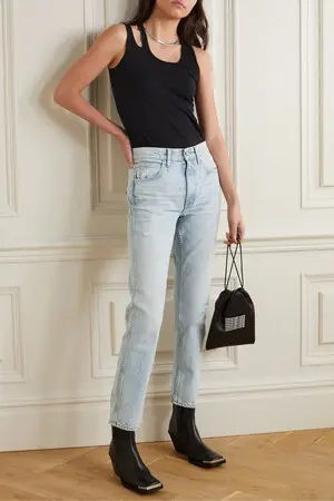 SLVRLAKE Virginia High-rise Straight-leg Jeans