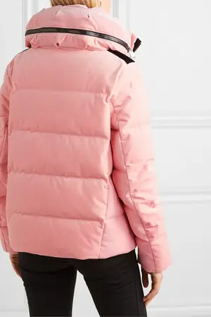 Goldbergh Emmelina Hooded Quilted Velvet Down Ski Jacket
