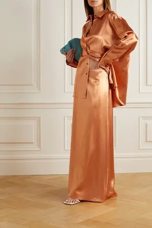 JIL SANDER Satin Maxi Skirt