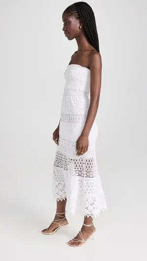 Temptation Positano Ungheria Strapless Broderie Anglaise Dress