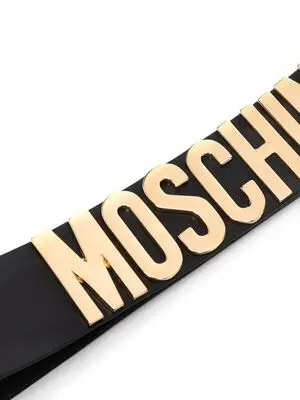 Moschino Leather Belt - Black