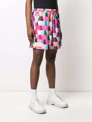 DOMENICO FORMICHETTI Geometric-print Shorts
